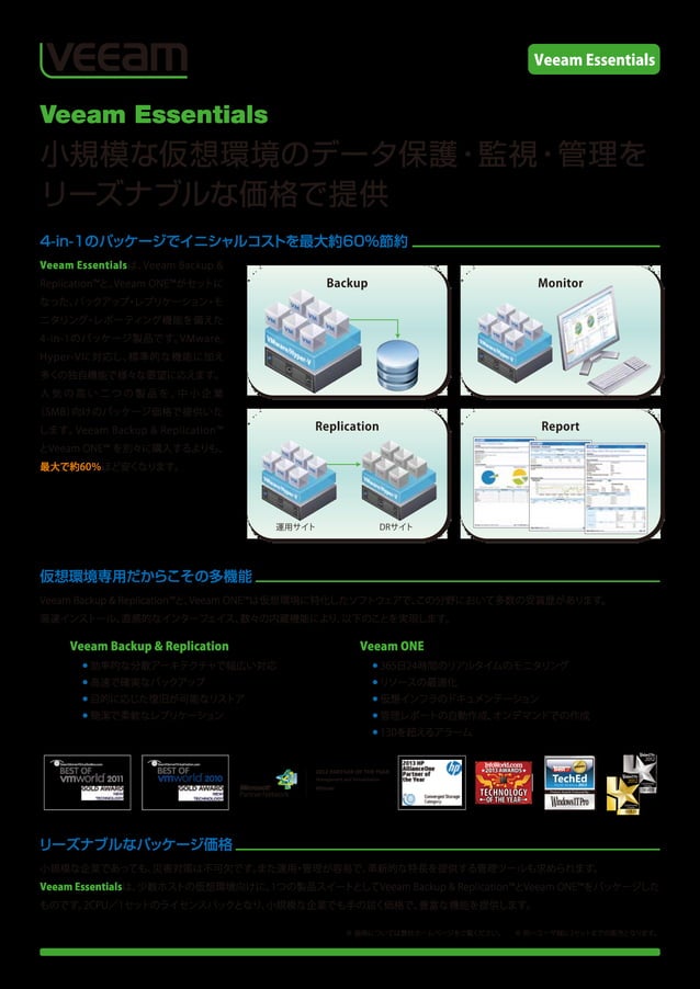 [カタログ]Veeam essentials | PDF