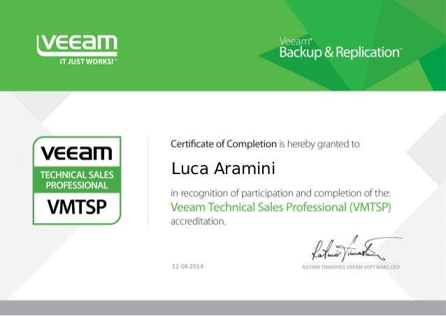 Veeam Technical Sales Professional (VMTSP7) | PDF