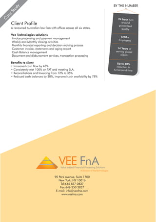 Vee FnA - Corporate Brochure | PDF
