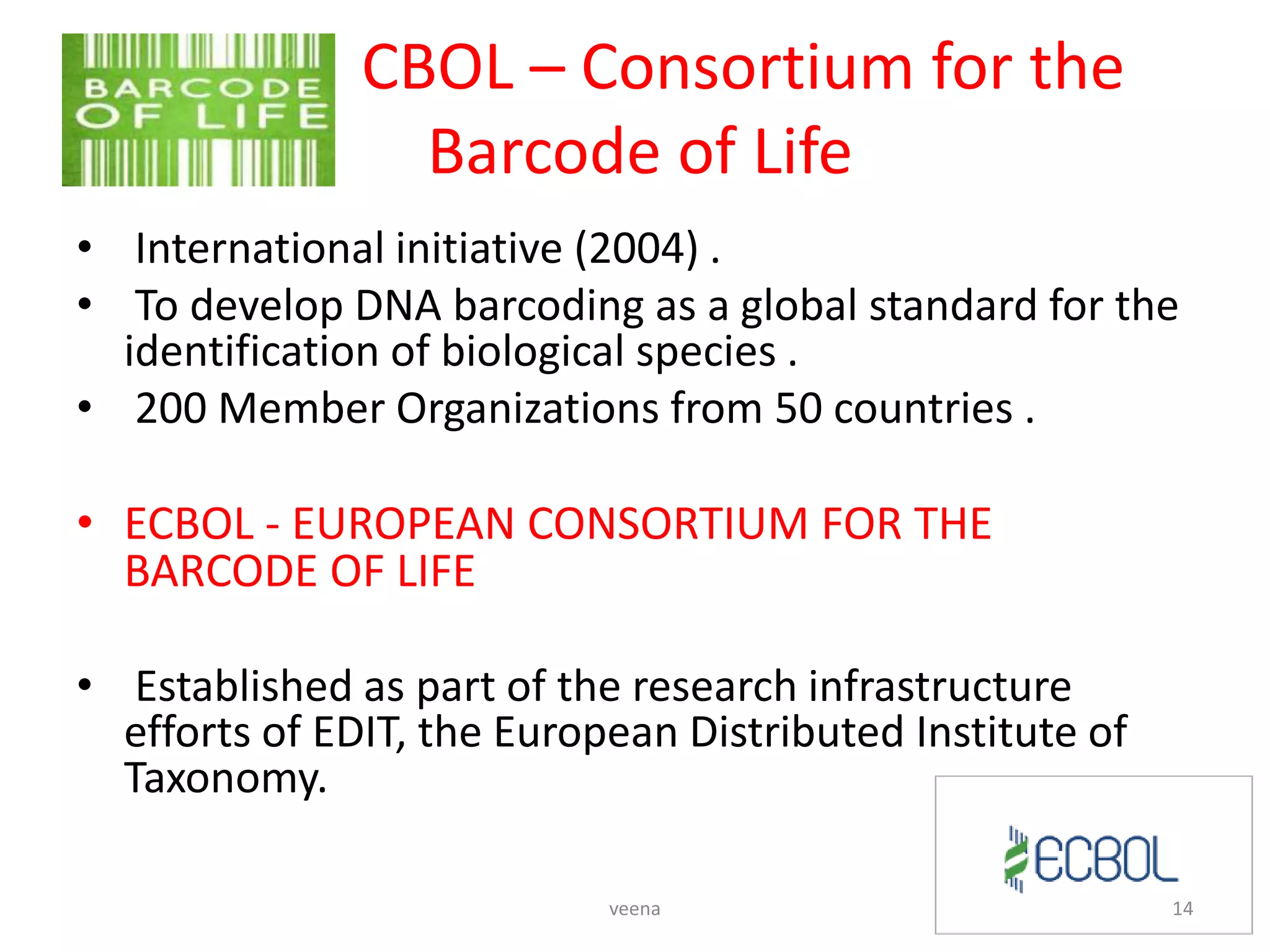 dna barcoding | PPTX