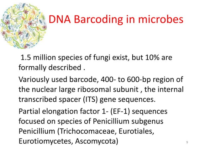 dna barcoding | PPTX | Genetics | Science