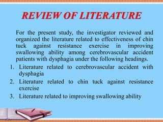 Effectiveness of Chin Tuck Against Resistance (CTAR) exercise in ...