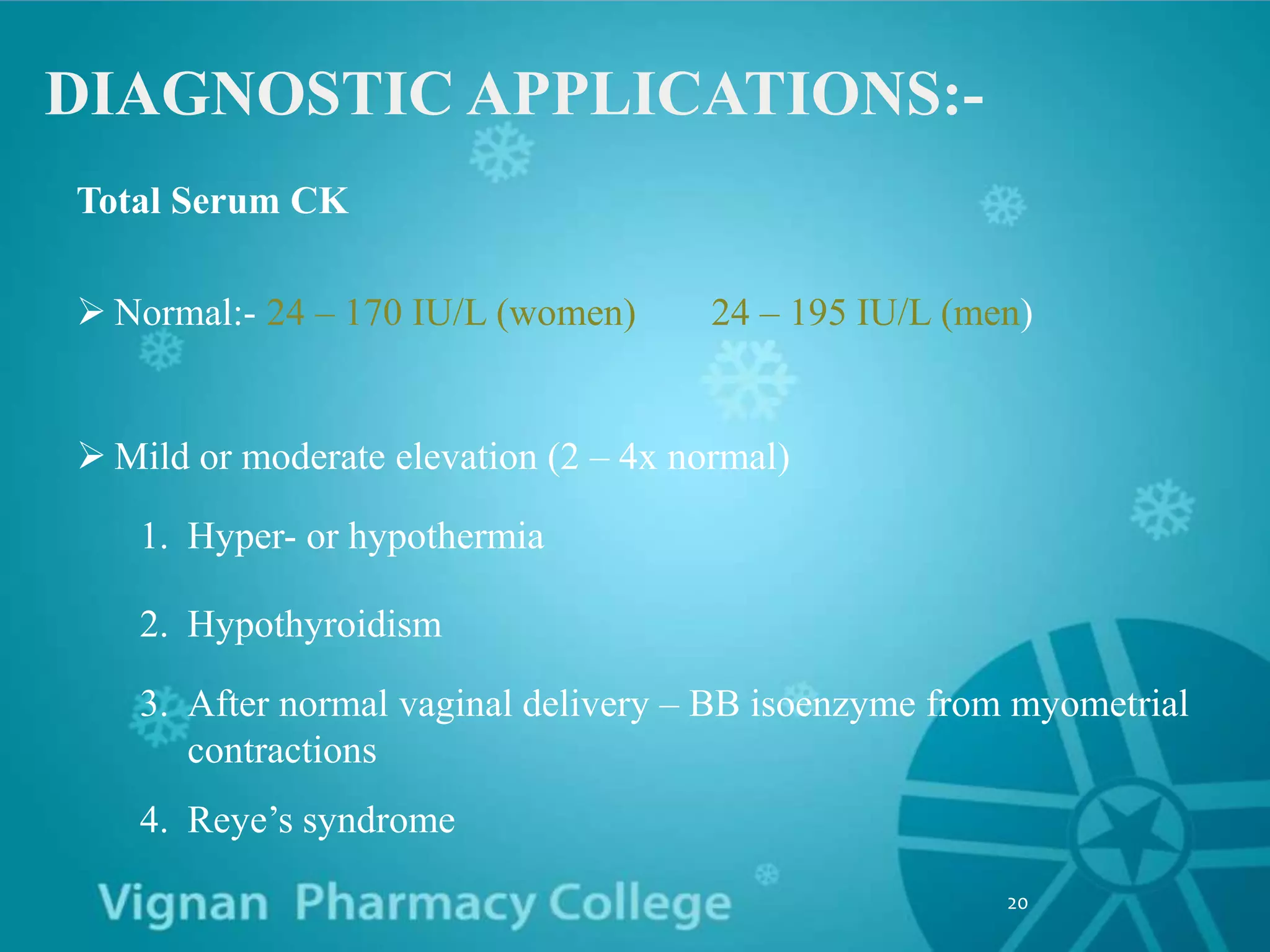 Enzymes used in clinical diagnosis | PPTX
