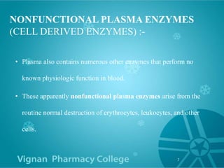 Enzymes used in clinical diagnosis | PPTX