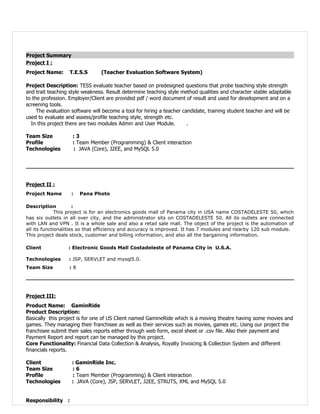 Resume For Java Devloper | PDF