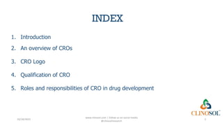 The Role of Clinical Research Organizations (CROs) in Drug Development ...