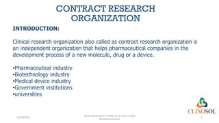 The Role of Clinical Research Organizations (CROs) in Drug Development ...