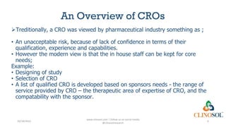 The Role of Clinical Research Organizations (CROs) in Drug Development ...