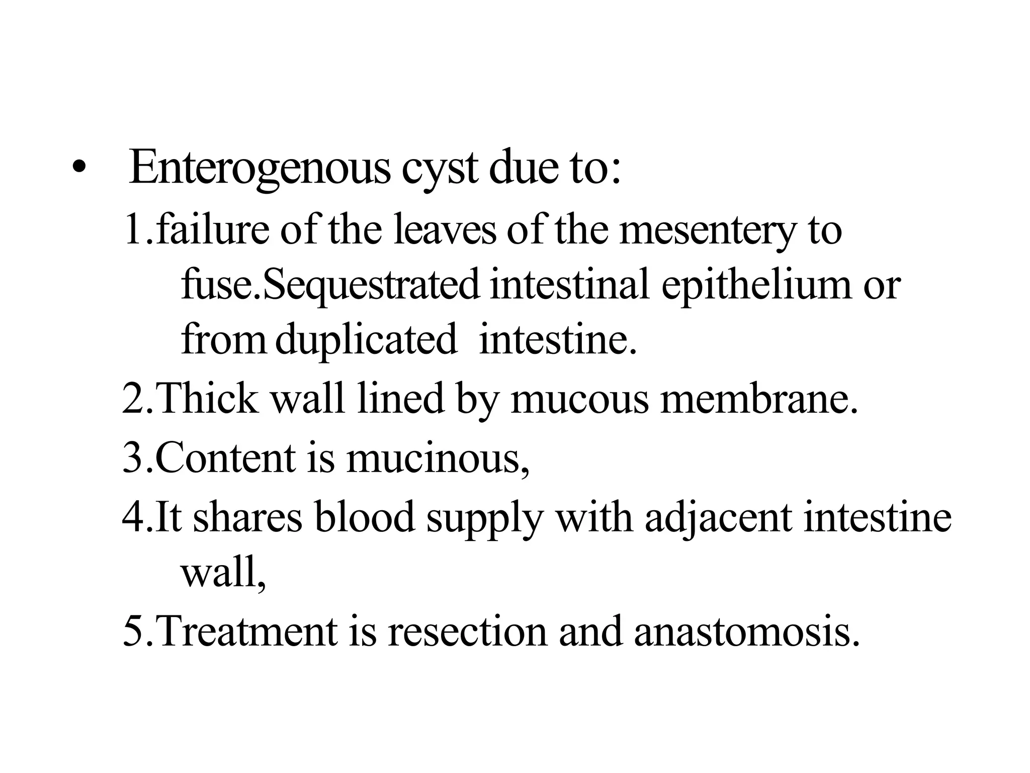 mesenteric cyst | PPTX