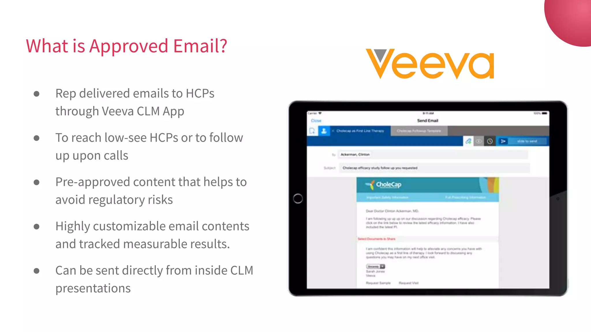 Veeva Approved Emails - Overview | PDF