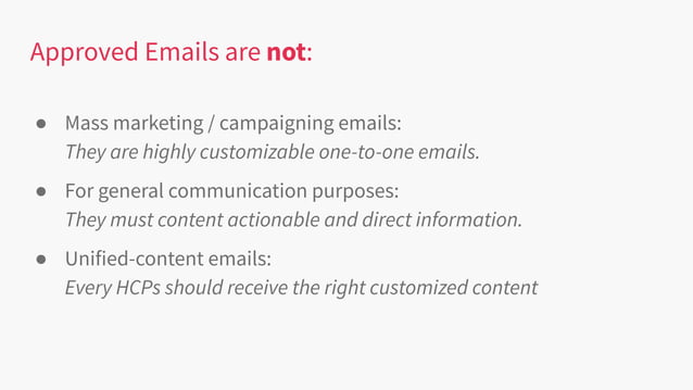 Veeva Approved Emails - Overview | PDF | Email | Internet
