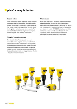 VEGA Communication for Process Automation - Technology Brochure | PDF ...