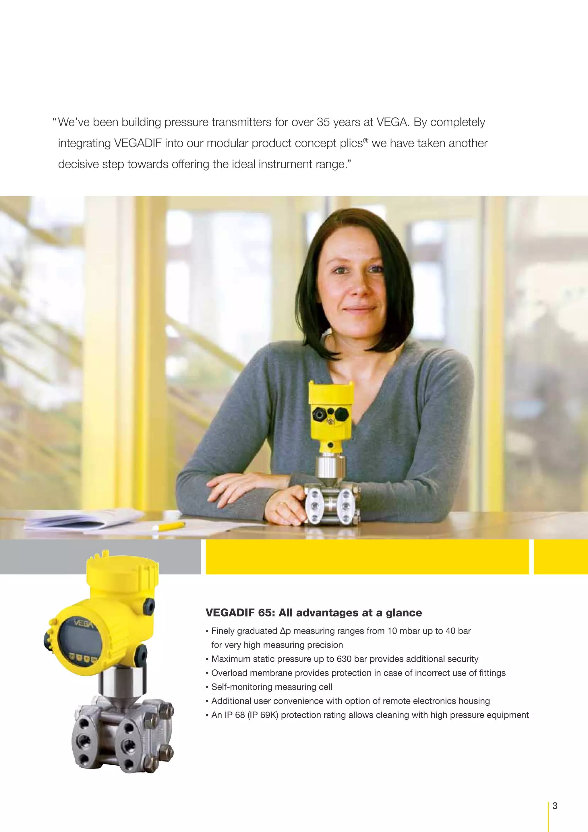 Vega Differential Pressure Measurement With Vegadif | PDF