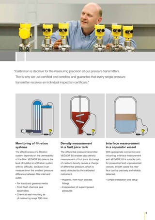 Vega Differential Pressure Measurement With Vegadif | PDF