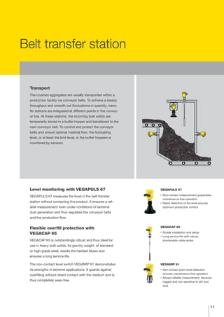 VEGA Pressure & Level Measurement - Cement Industry Applications | PDF