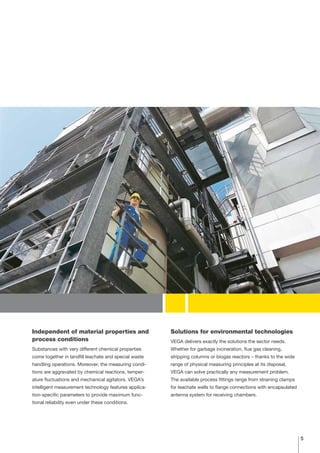 VEGA Pressure & Level Measurement - Environment and Recycling Industry ...