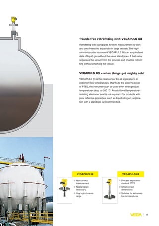 VEGA Pressure & Level Measurement - Petrochemical Industry Applications ...