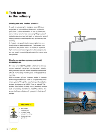 VEGA Pressure & Level Measurement - Petrochemical Industry Applications ...