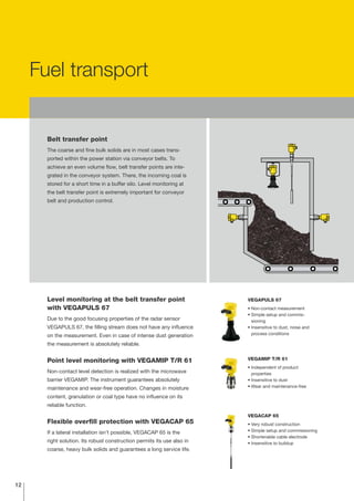 VEGA Pressure & Level Measurement - Power Generation Applications | PDF