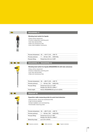 VEGA Pressure & Level Measurement - Power Generation Applications | PDF