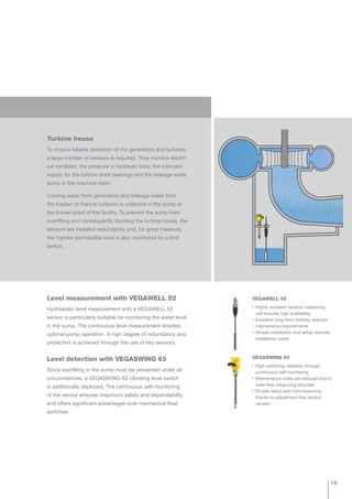 VEGA Pressure & Level Measurement - Renewable Energy Industry ...
