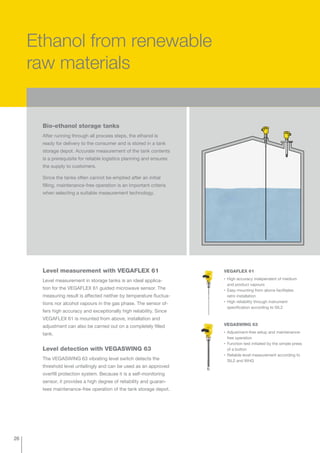 VEGA Pressure & Level Measurement - Renewable Energy Industry ...