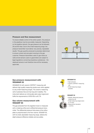 VEGA Pressure & Level Measurement - Waste Water Industry Applications | PDF