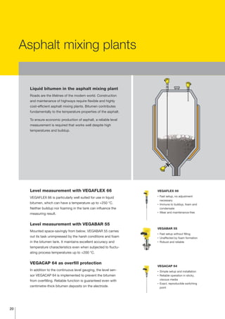 VEGA Pressure & Level Measurement – Building Materials, Stone ...