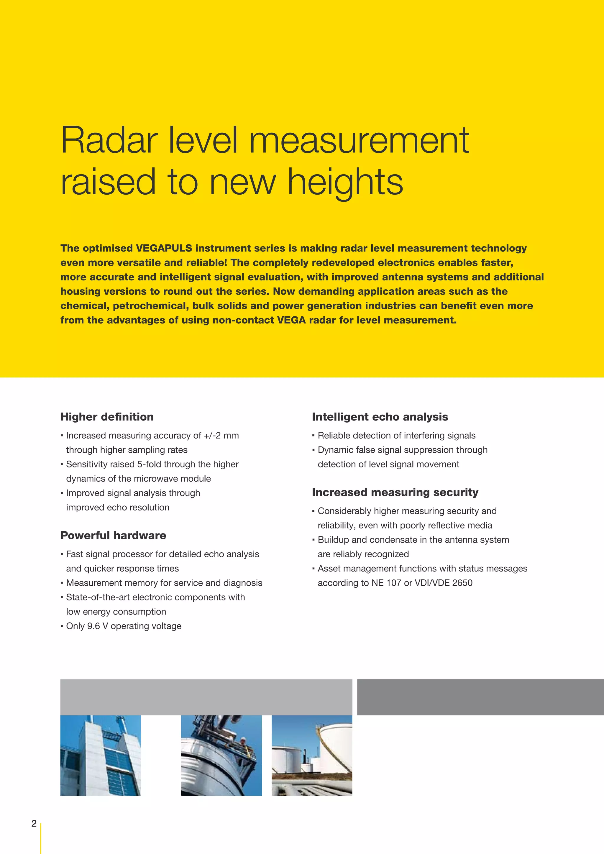 Vega Radar Level Measurement With Vegapuls | PDF