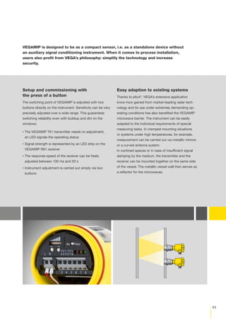 Vega Vegamip Microwave Barrier | PDF