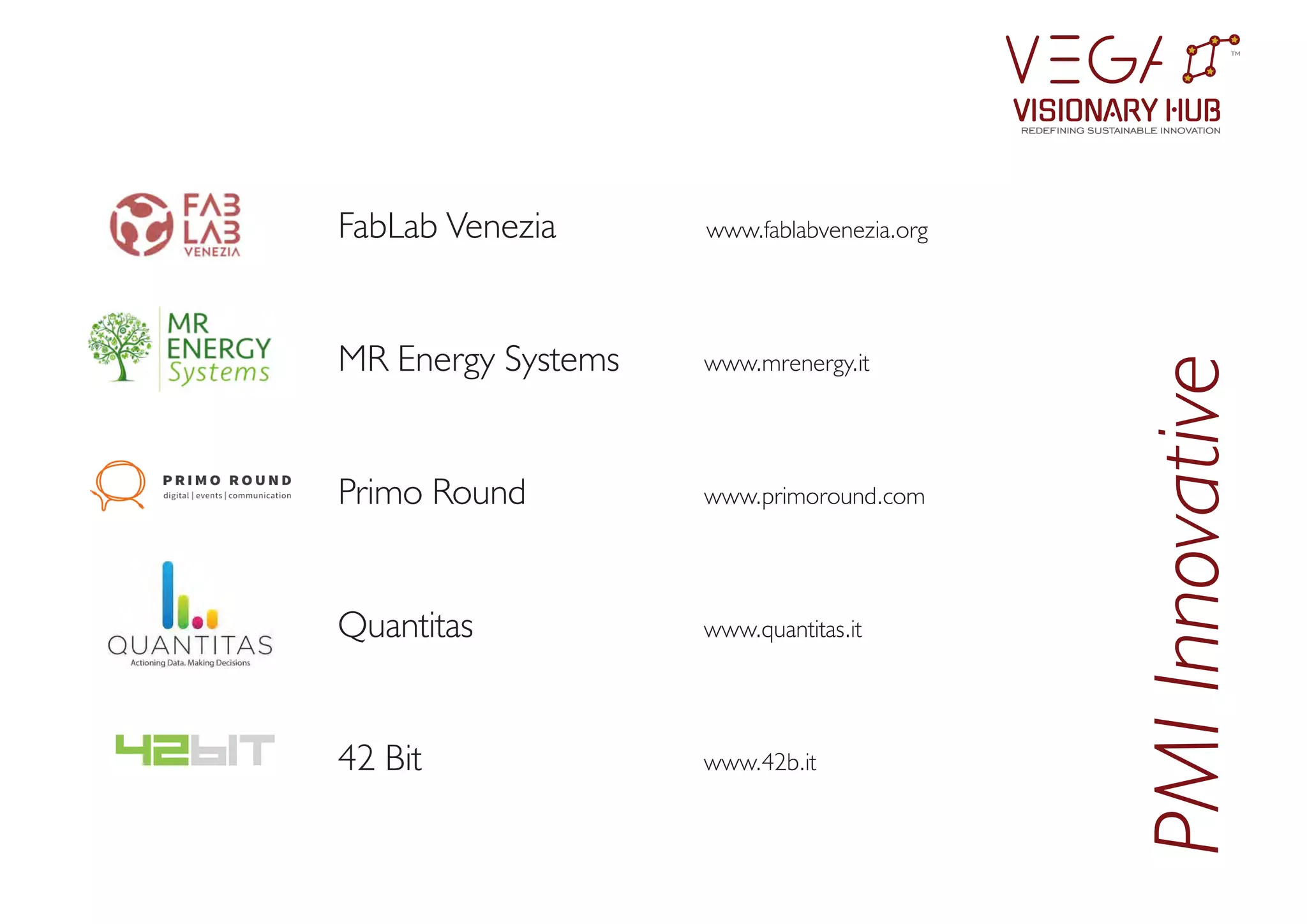 Vega visionary hub presentazione | PPT | Free Download