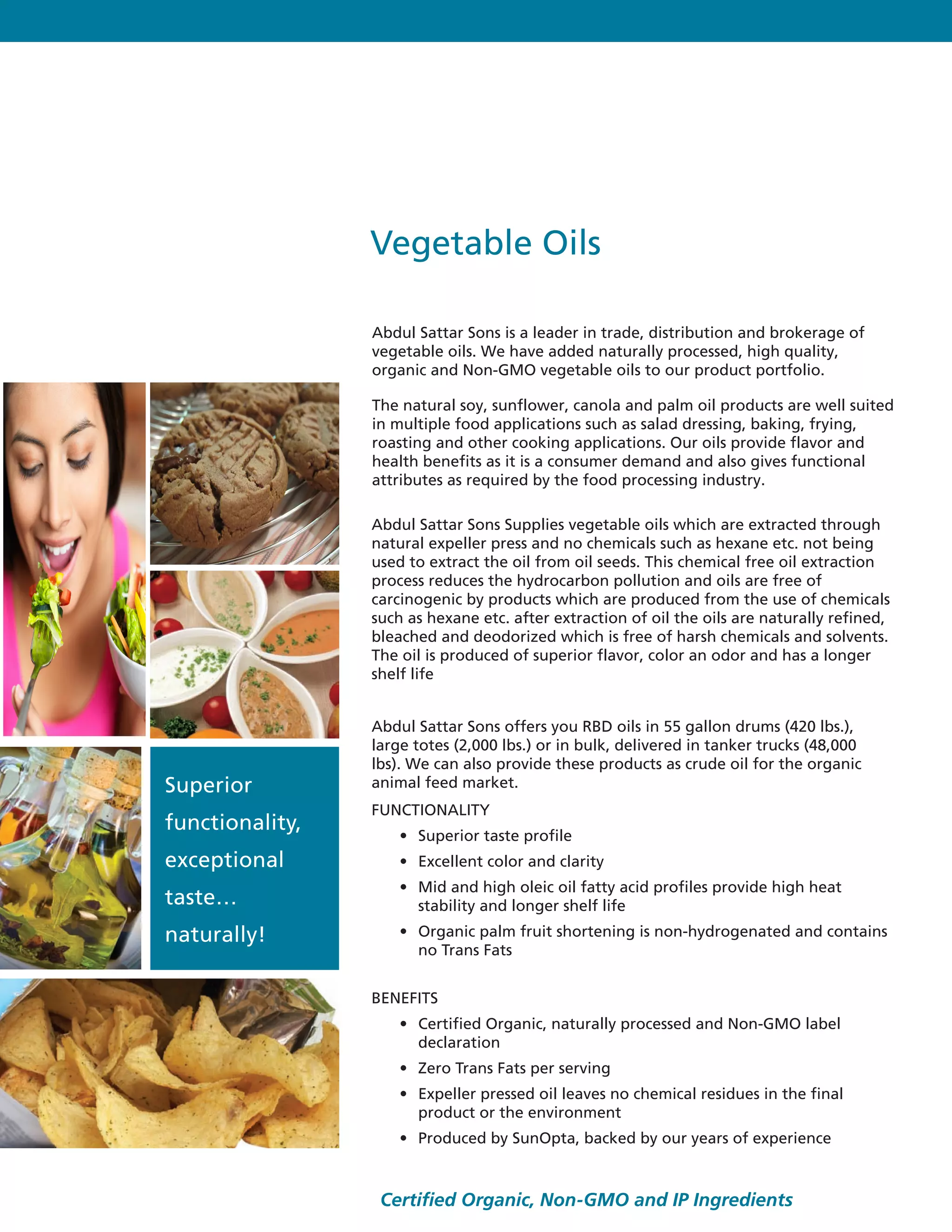 Vegetable oils-brochure | PDF