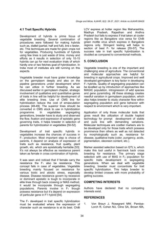 Vegetable breeding strategies -Dr. Mahesh Ghuge | PDF