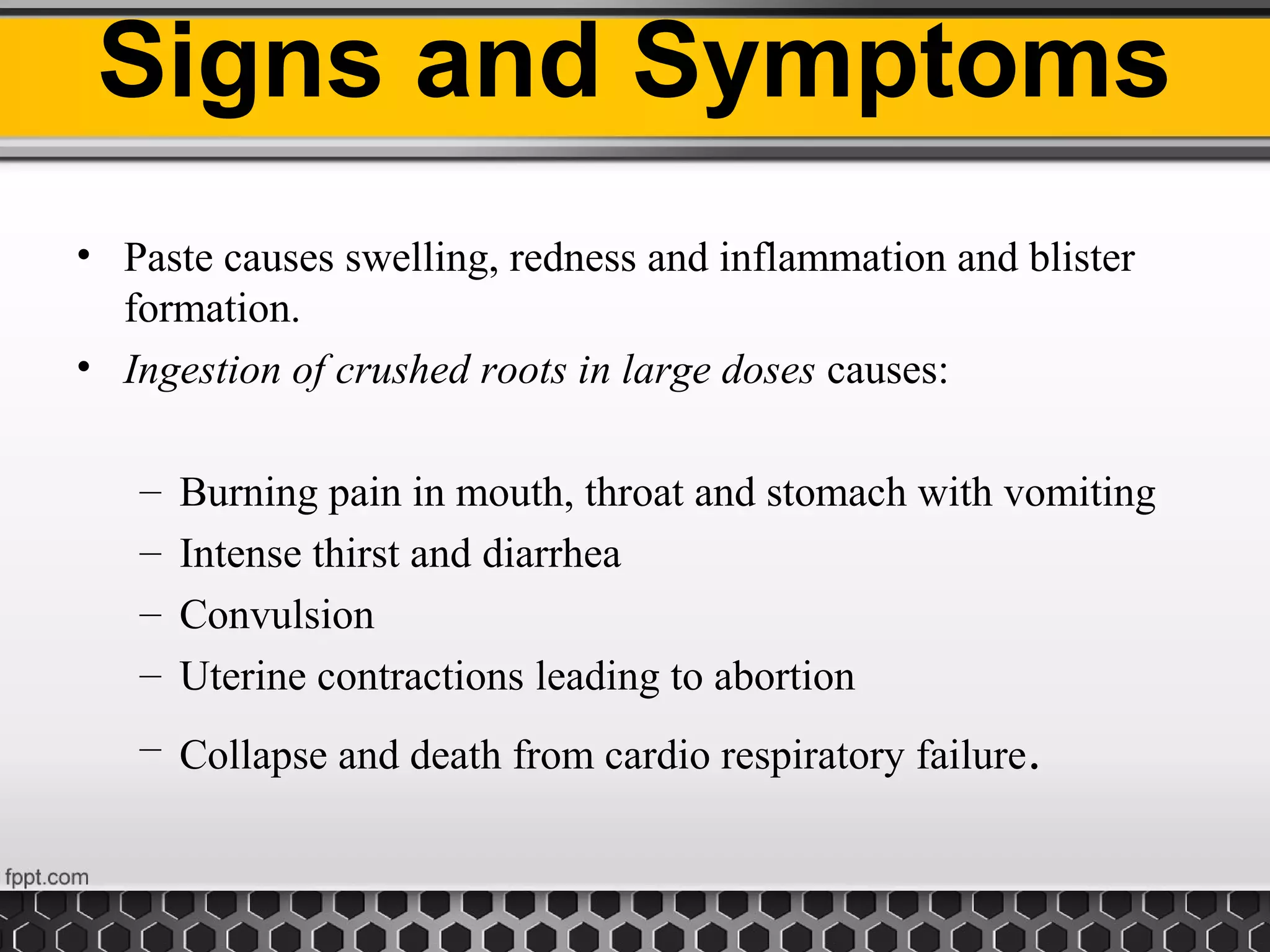 Vegetable irritant poisoning(castor abrus croton) | PPT