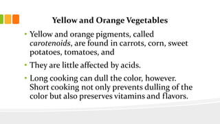 Vegetable cookery grade 10 | PPTX