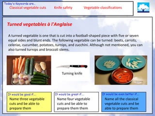 Vegetable cuts gcse y10 | PPTX