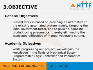 Vegetable cutting machine ppt | PPTX