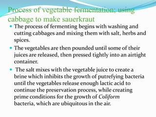 Vegetable fermentation | PPT