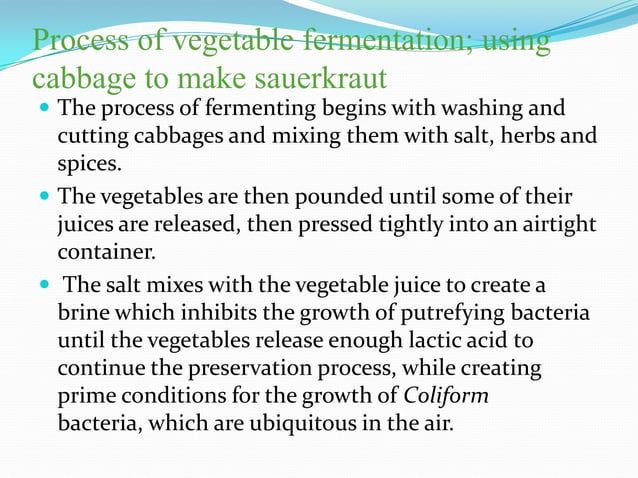 Vegetable fermentation | PPT