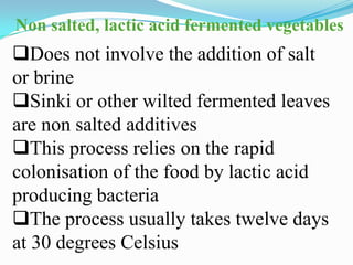 Vegetable fermentation | PPTX