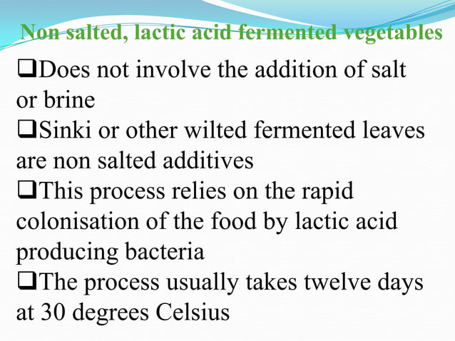 Vegetable fermentation | PPT