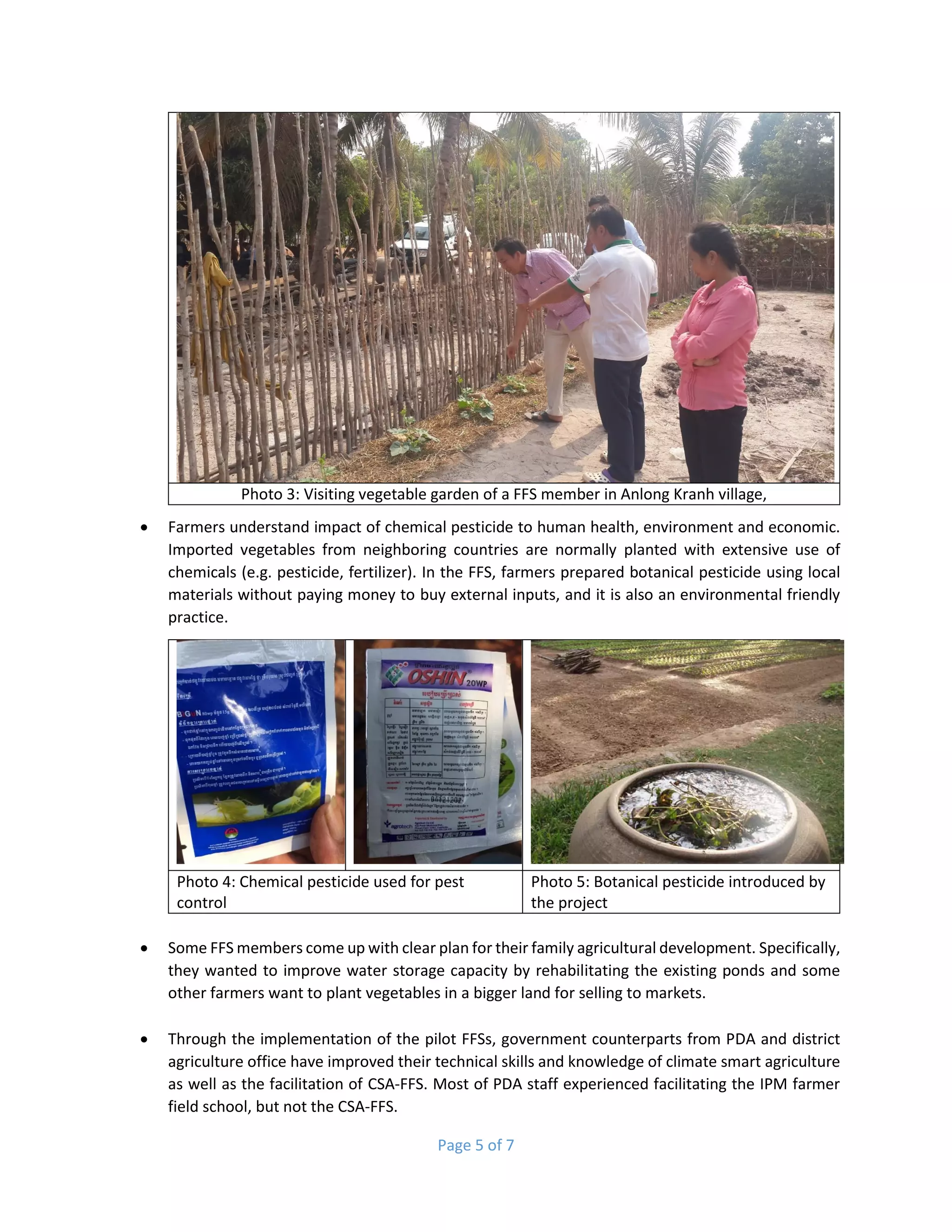 Vegetable farmer field school | PDF