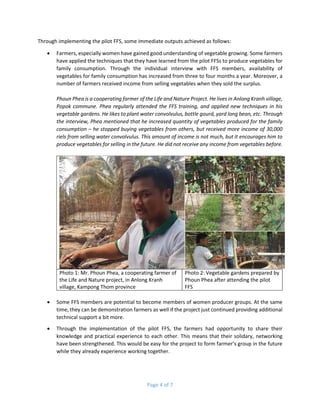 Vegetable farmer field school | PDF