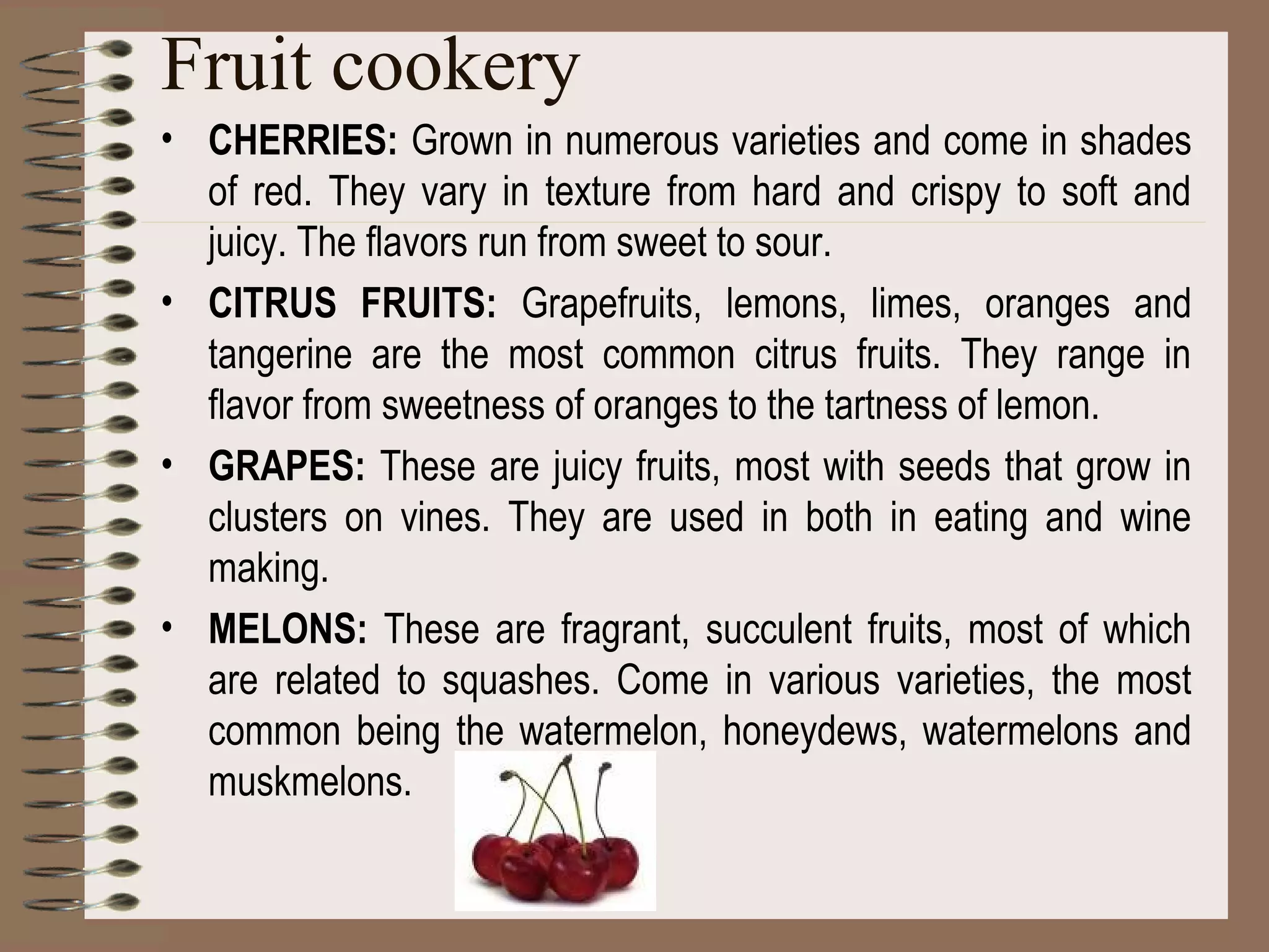Vegetable & fruit cookery | PPT