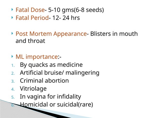 Organic Vegetable Irritant plant Poison.pptx | Digestive Disorders ...