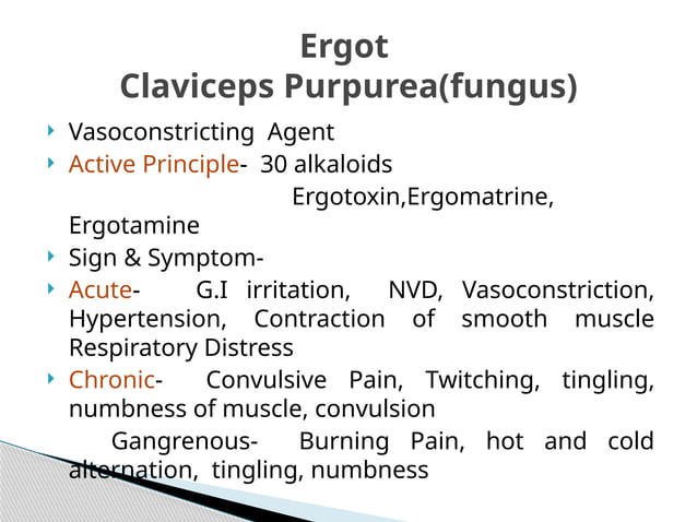 Organic Vegetable Irritant plant Poison.pptx | Digestive Disorders | Diseases and Conditions