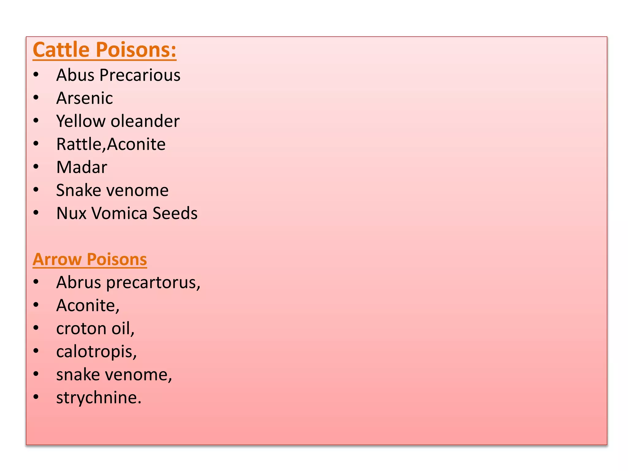 Vegetable irritants poisons | PPTX