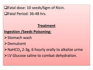 Vegetable irritants poisons | PPTX
