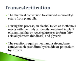 Vegetable oil and biofuel industry [autosaved] [autosaved] [autosaved ...