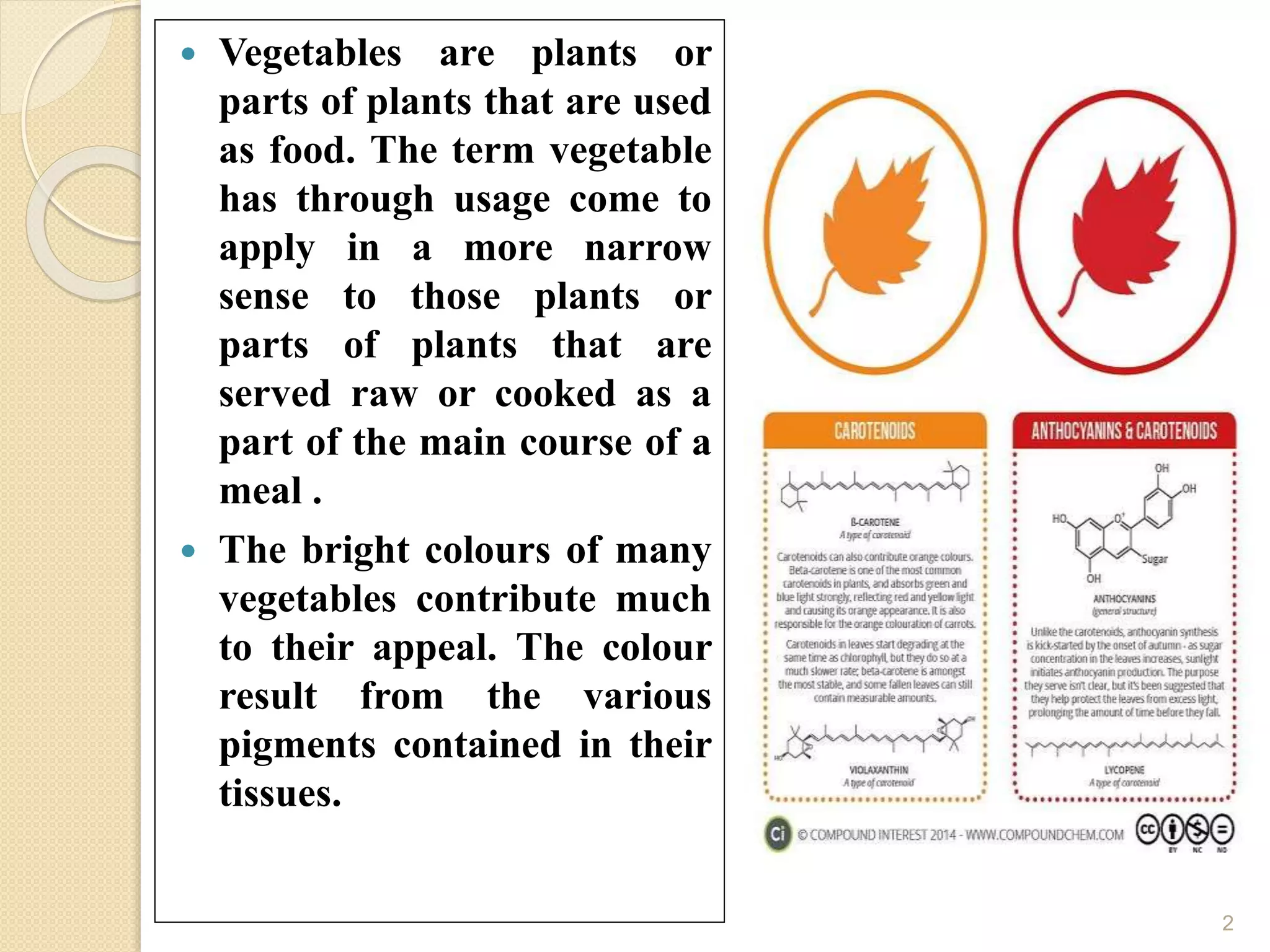 Vegetable pigments | PPTX